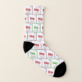 "Ho Ho Ho" Holiday Periodic Table Socks | Zazzle