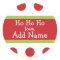 Ho Ho Ho Personalized Christmas Sticker | Zazzle