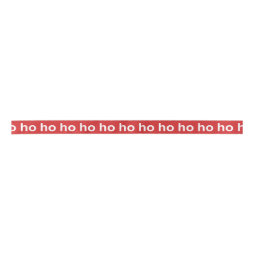 Ho Ho Ho Red Satin Ribbon | Zazzle