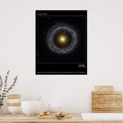 Hoag's Object Hubble Telescope Photo Poster | Zazzle