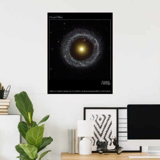 Hoag's Object Hubble Telescope Photo Poster | Zazzle