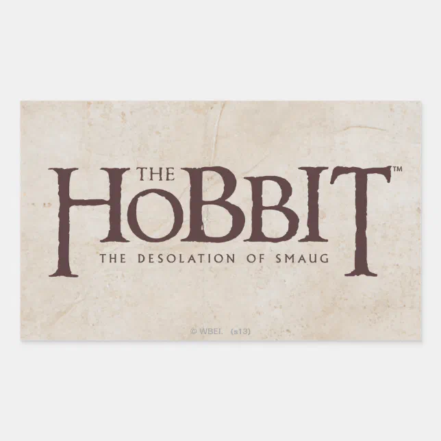 Hobbit Logo - Dark Rectangular Sticker | Zazzle
