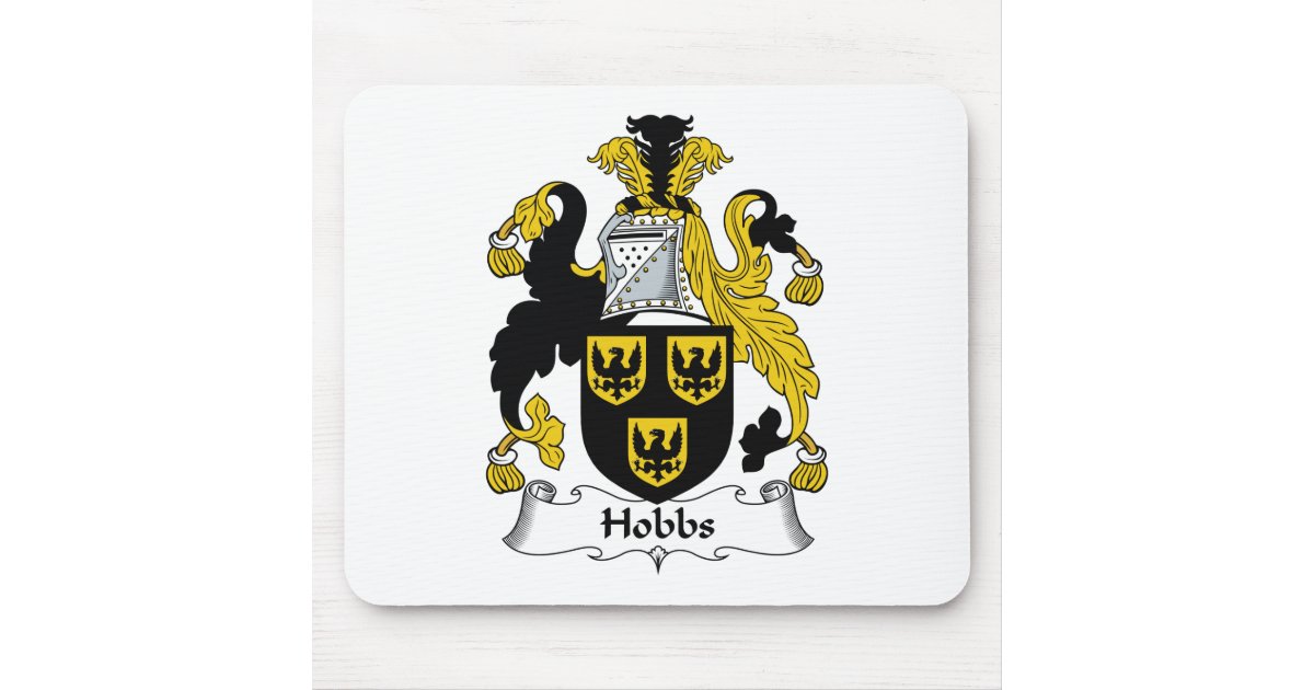 Hobbs Family Crest Mouse Pad | Zazzle