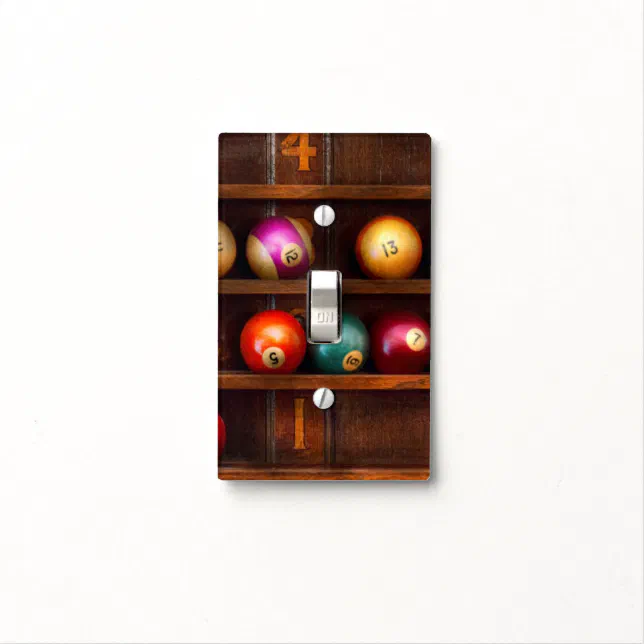 Hobby - Pool - Let's play billiards Light Switch Cover | Zazzle
