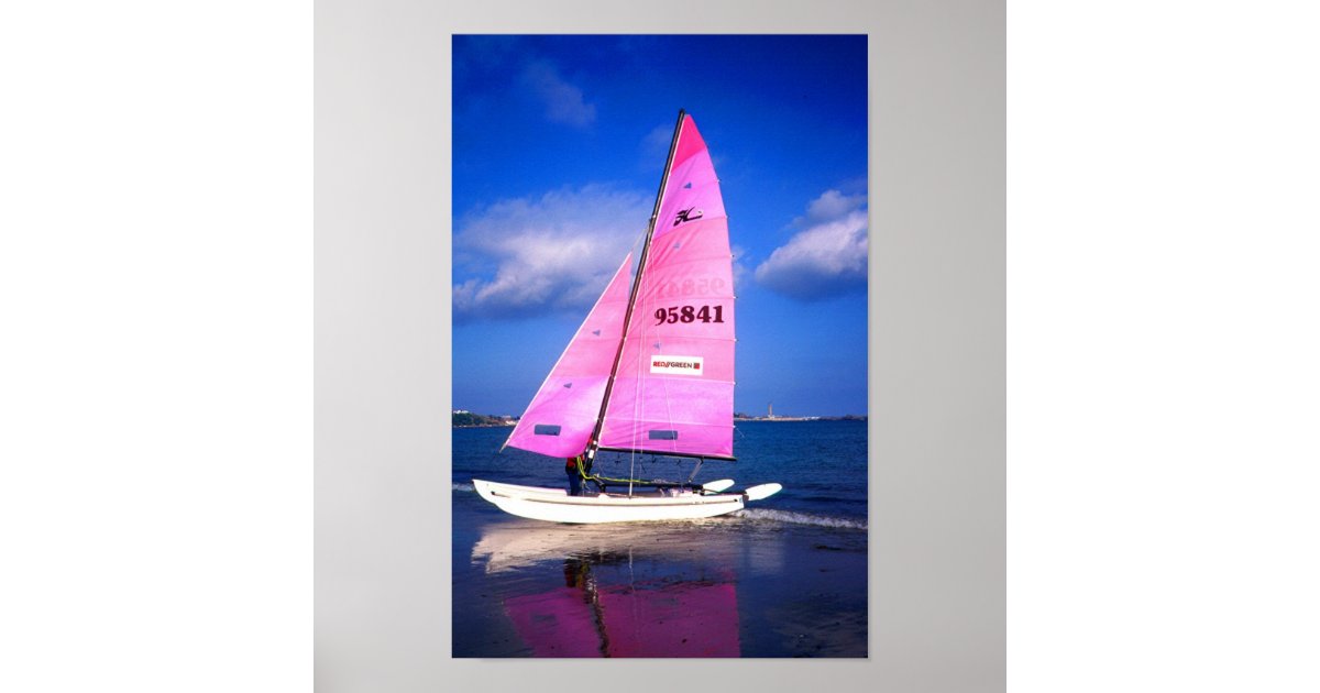 HOBIE CAT REFLECTION POSTER | Zazzle