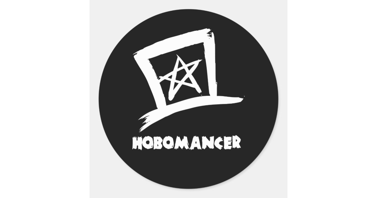 Hobomancer Hobo Sign Sticker | Zazzle