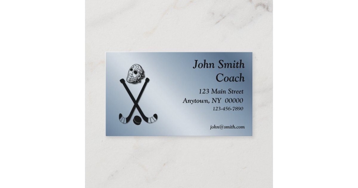 Hockey Business Card | Zazzle