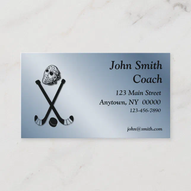 Hockey Business Card | Zazzle