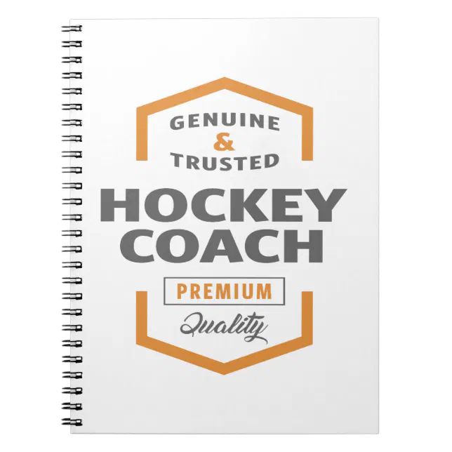 Hockey Coach Notebook | Zazzle