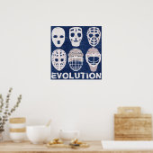 Hockey Goalie Mask Evolution Poster | Zazzle