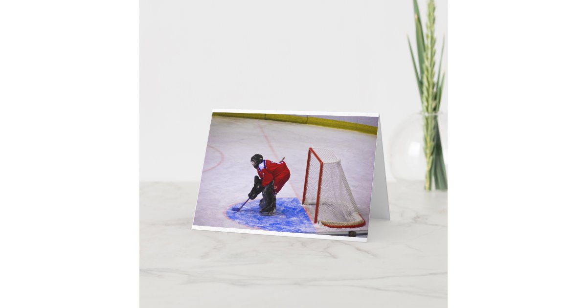 hockey goalkeeper card | Zazzle