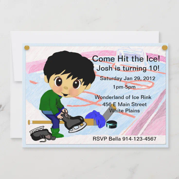 Hockey Party Invitation | Zazzle