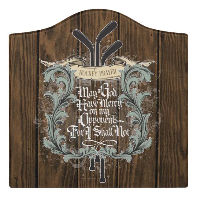 Hockey Prayer Door Sign | Zazzle