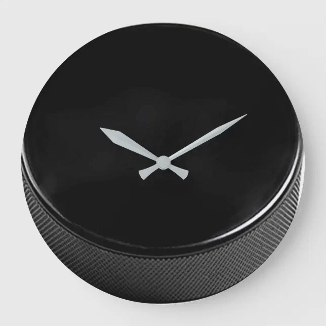 Hockey Puck Wall Clock | Zazzle