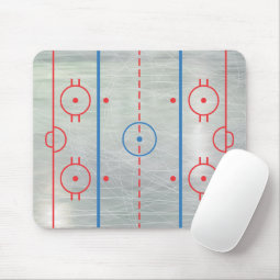 Hockey Rink Ice Mousepad | Zazzle