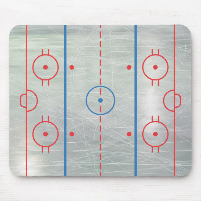 Hockey Rink Ice Mousepad | Zazzle