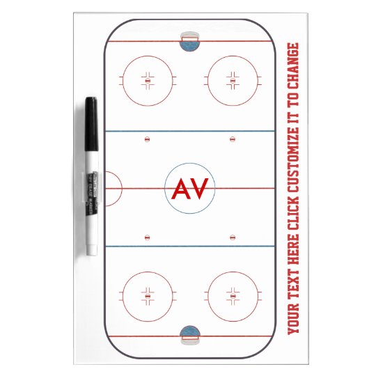 Hockey Rink White Board | Zazzle.com