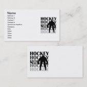 Hockey Silhouette T-shirts and Gifts Business Card | Zazzle