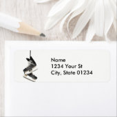 Hockey Skates Return Address Labels | Zazzle