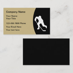 Hockey Sports Theme Business Card | Zazzle