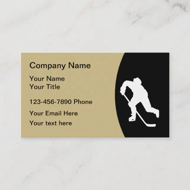 Hockey Sports Theme Business Card | Zazzle