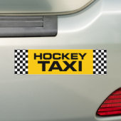 Hockey Taxi Bumper Sticker | Zazzle