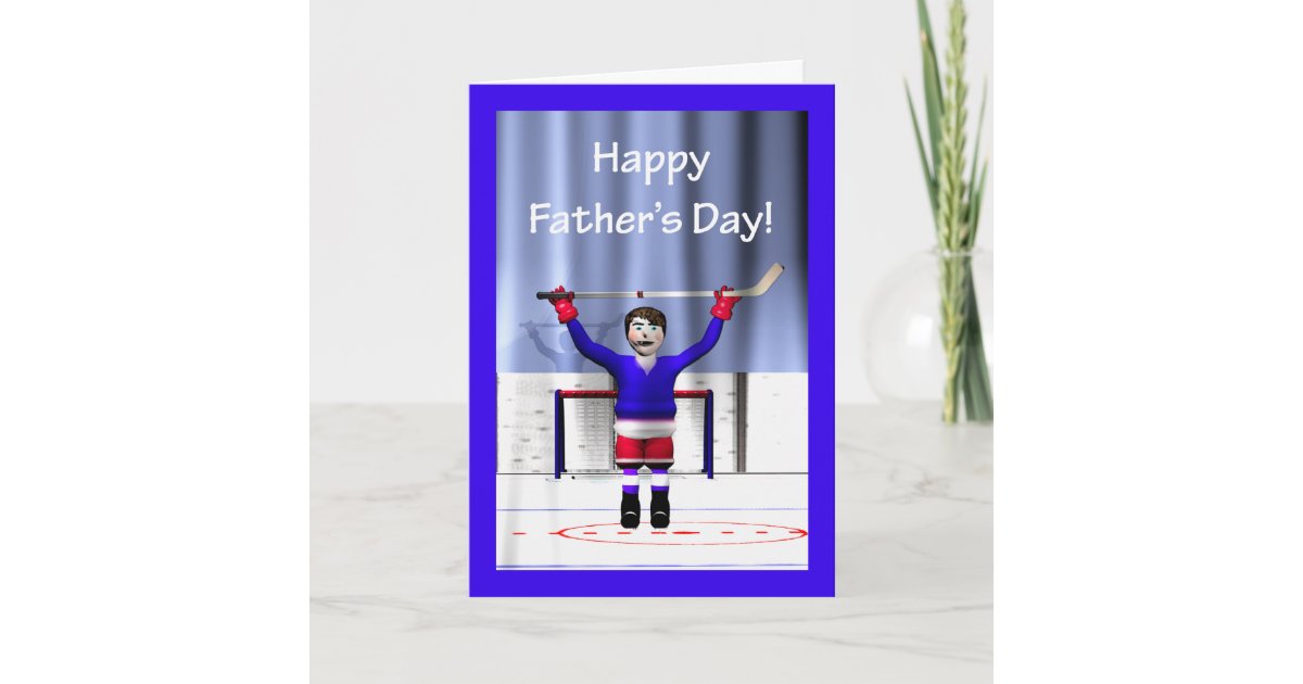 Hockey Winner Father's Day Card | Zazzle