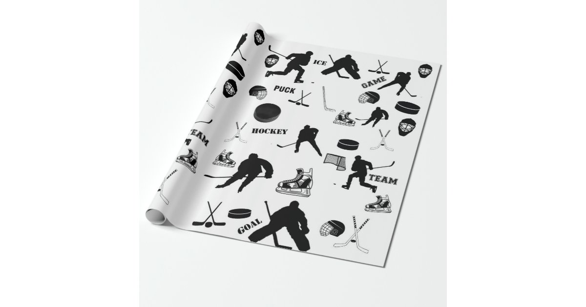 Hockey Wrapping Paper | Zazzle