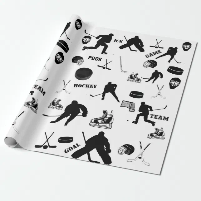 Hockey Wrapping Paper | Zazzle