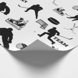 Hockey Wrapping Paper | Zazzle