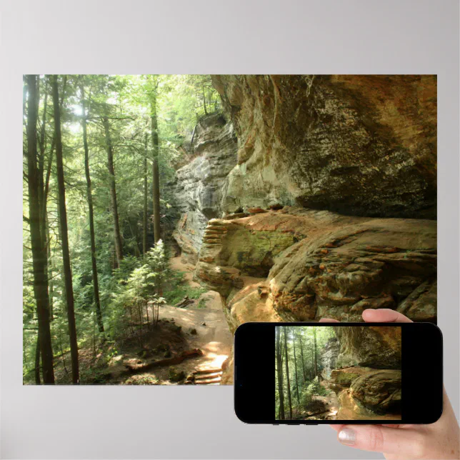 Hocking Hills Cliff Poster | Zazzle