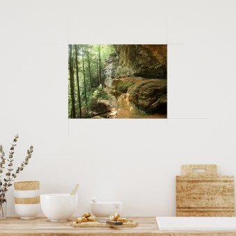 Hocking Hills Cliff Poster | Zazzle