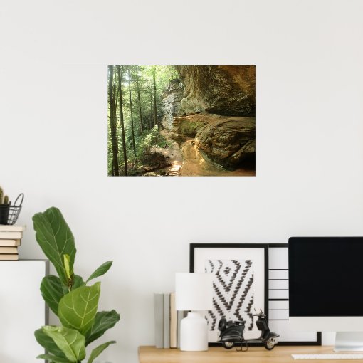 Hocking Hills Cliff Poster | Zazzle