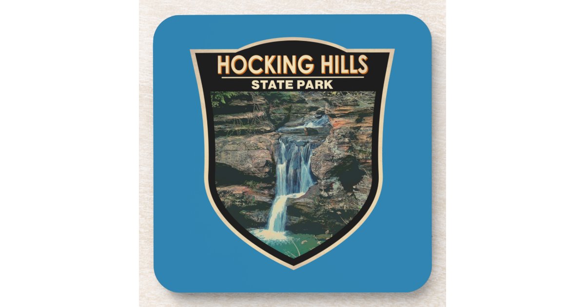 Hocking Hills State Park Ohio Art Beverage Coaster | Zazzle