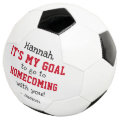 HOCO proposal Promposal Ask To Homecoming Soccer Ball | Zazzle