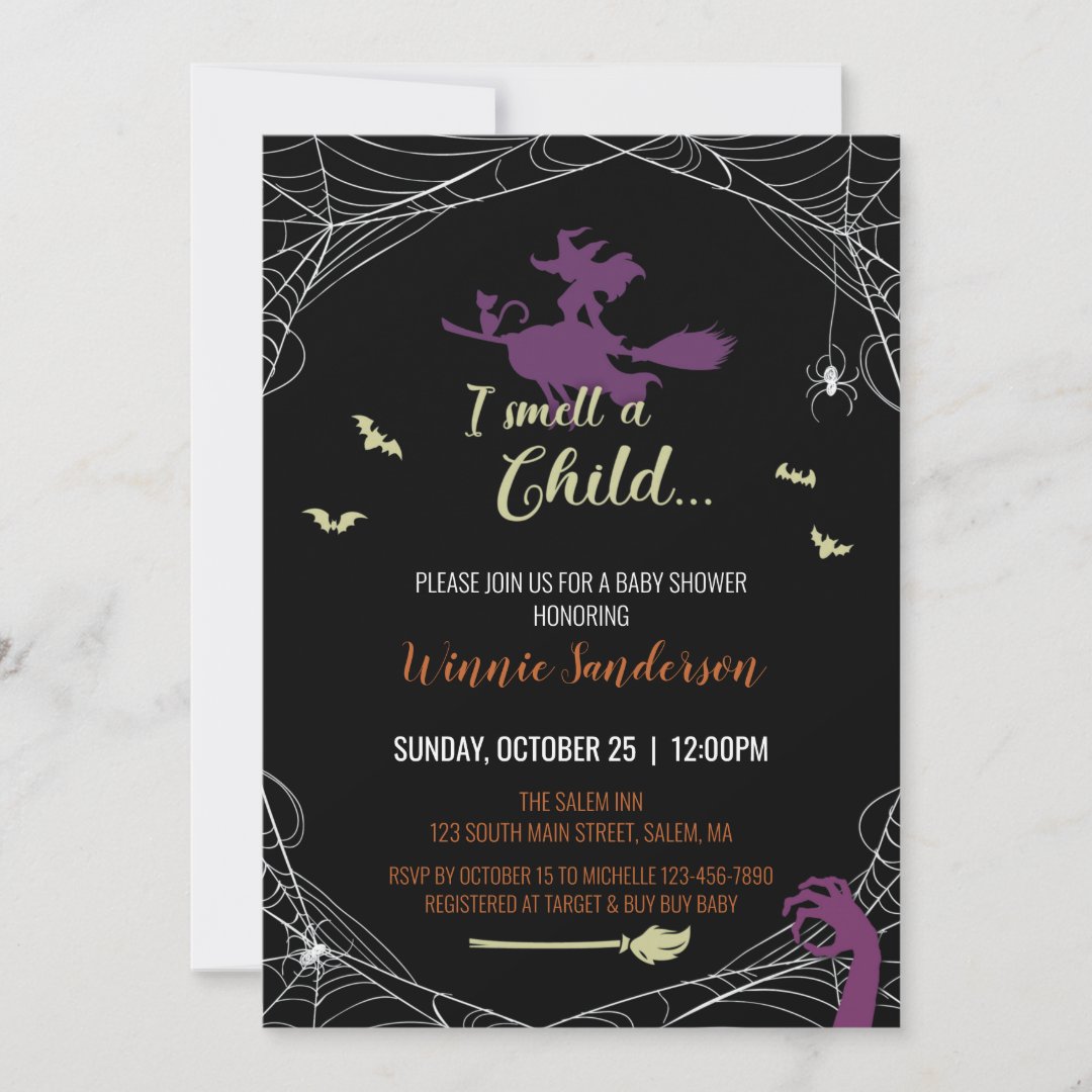 Hocus Pocus Baby Shower Invitation | Zazzle