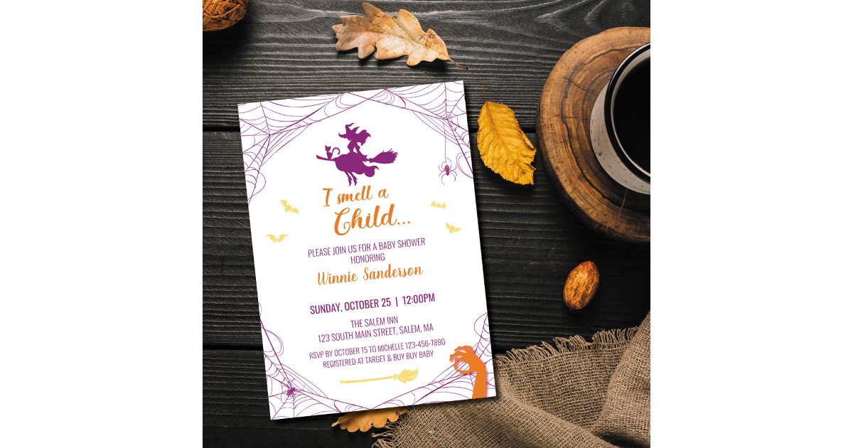 Hocus Pocus Baby Shower Invitation | Zazzle
