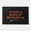 Hocus Pocus Black and Orange Halloween Quote Doormat | Zazzle