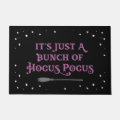 Hocus Pocus Black and Purple Halloween Quote Doormat | Zazzle