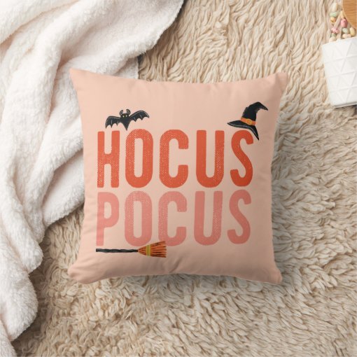 Hocus Pocus Halloween Throw Pillow | Zazzle