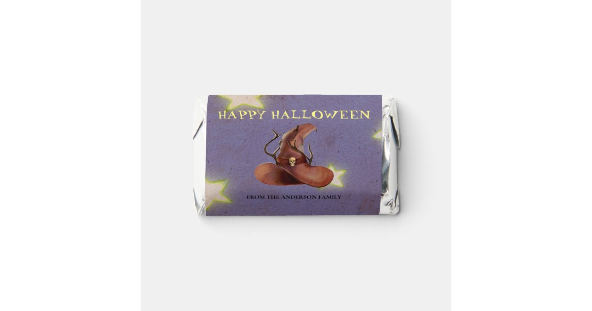Hocus Pocus Witch Hat Spooky Happy Halloween Hershey's Miniatures | Zazzle