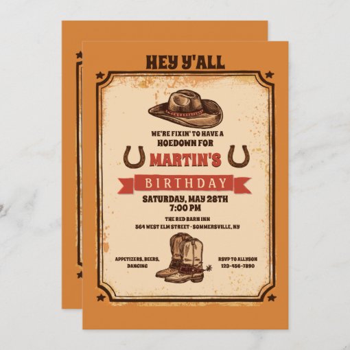 Hoedown Party Invitation | Zazzle
