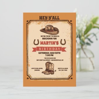 Hoedown Party Invitation | Zazzle