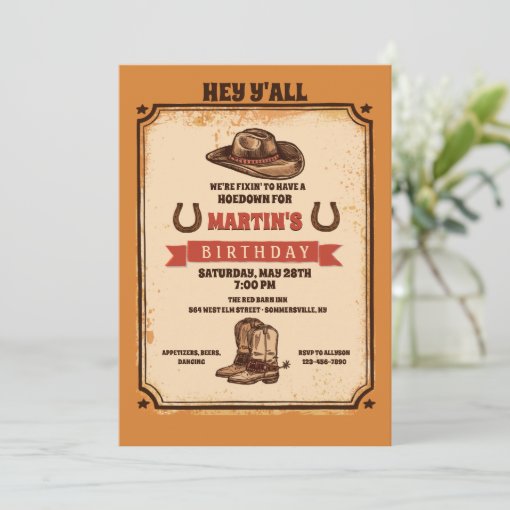 Hoedown Party Invitation | Zazzle
