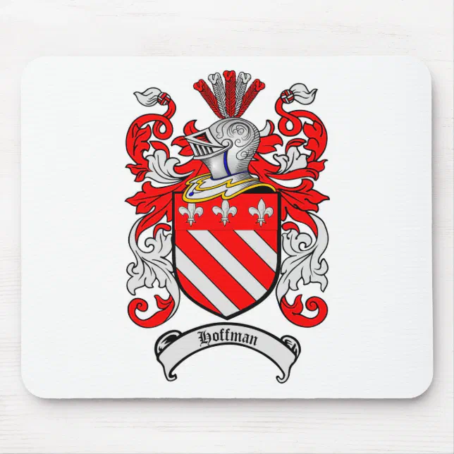 HOFFMAN FAMILY CREST - HOFFMAN COAT OF ARMS MOUSE PAD | Zazzle