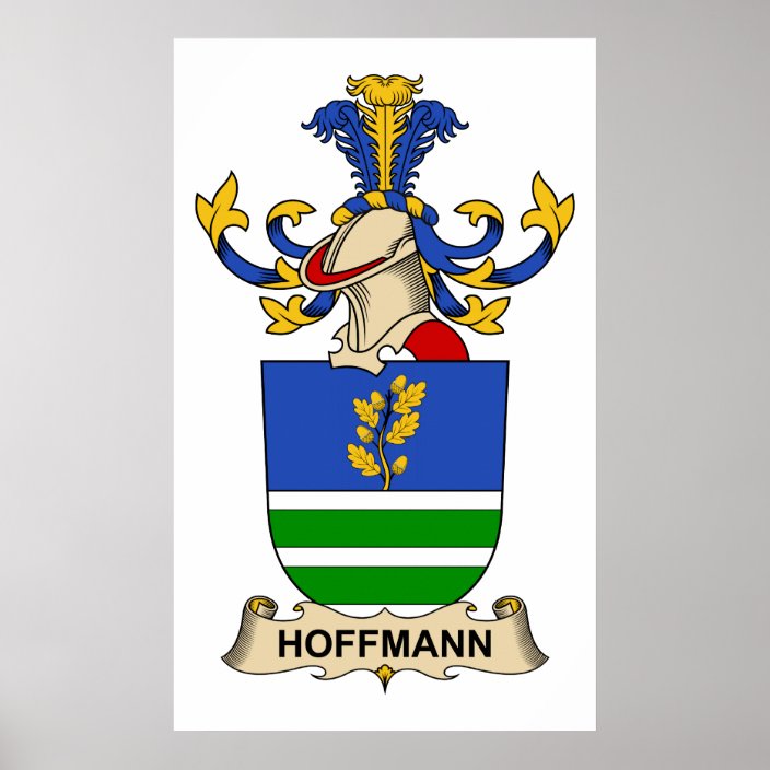 Hoffmann Family Crest Poster | Zazzle.com
