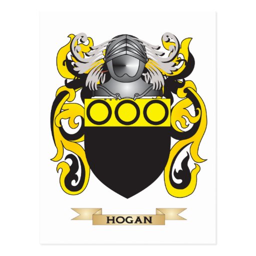 Hogan Coat of Arms (Family Crest) Postcard | Zazzle