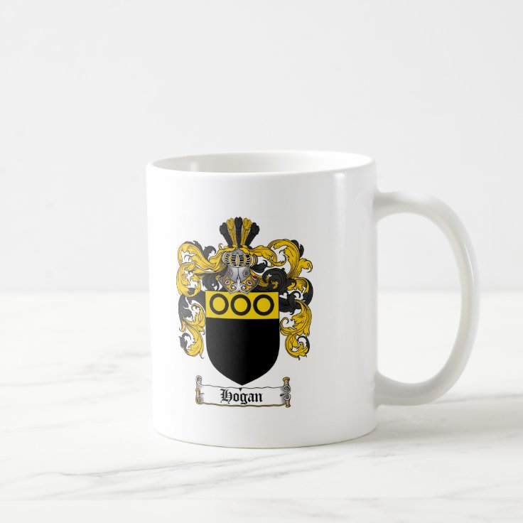 HOGAN FAMILY CREST - HOGAN COAT OF ARMS COFFEE MUG | Zazzle