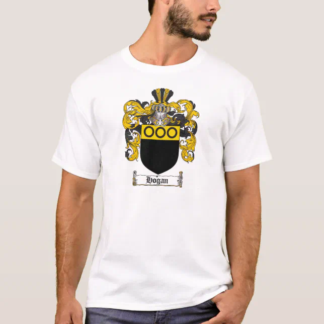 HOGAN FAMILY CREST - HOGAN COAT OF ARMS T-Shirt | Zazzle