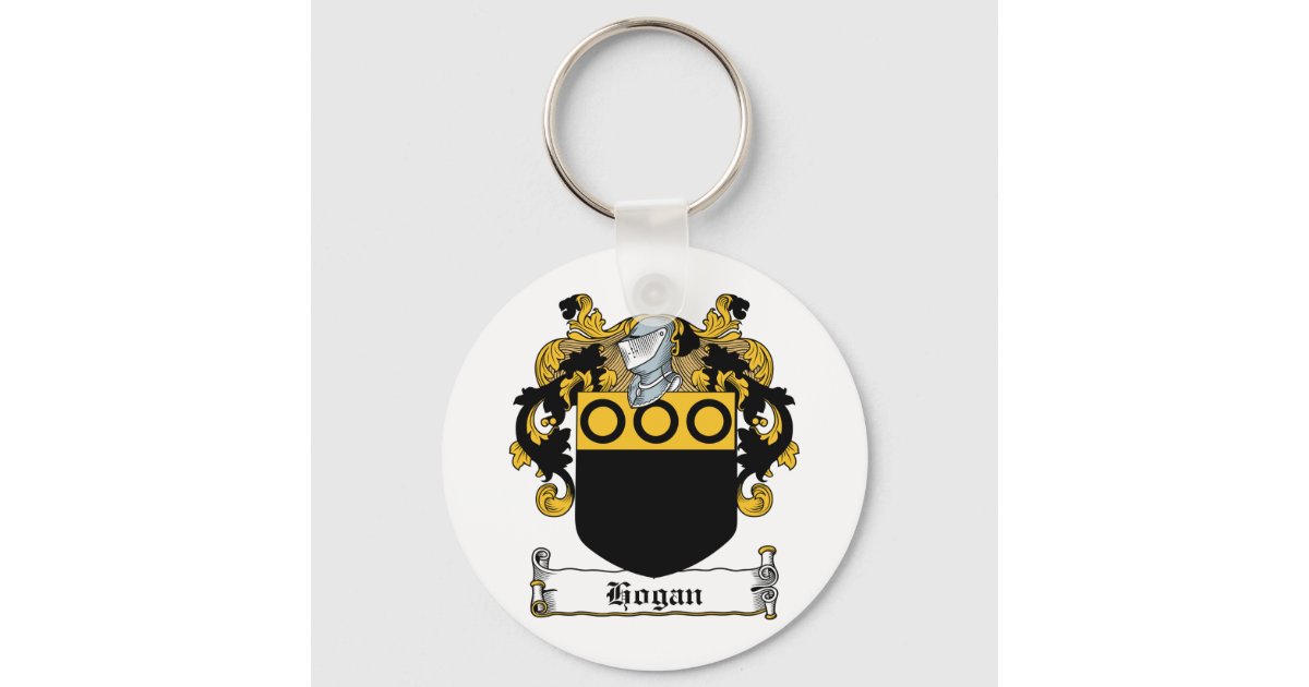 Hogan Family Crest Keychain | Zazzle